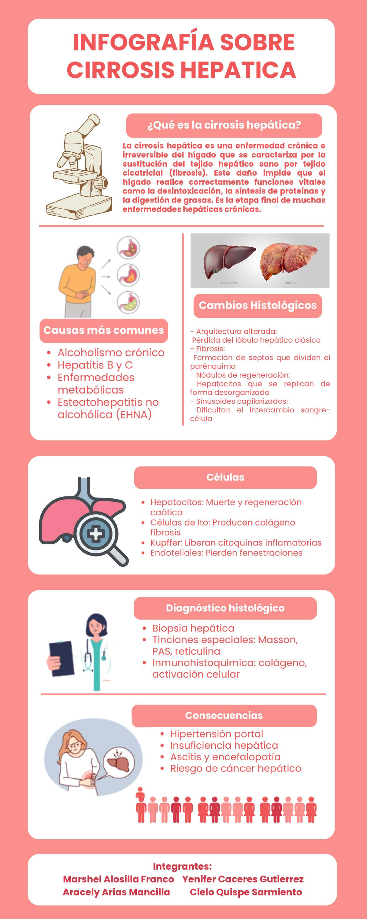 Infografía sobre Cirrosis Hepática: Causas y Consecuencias - Studocu