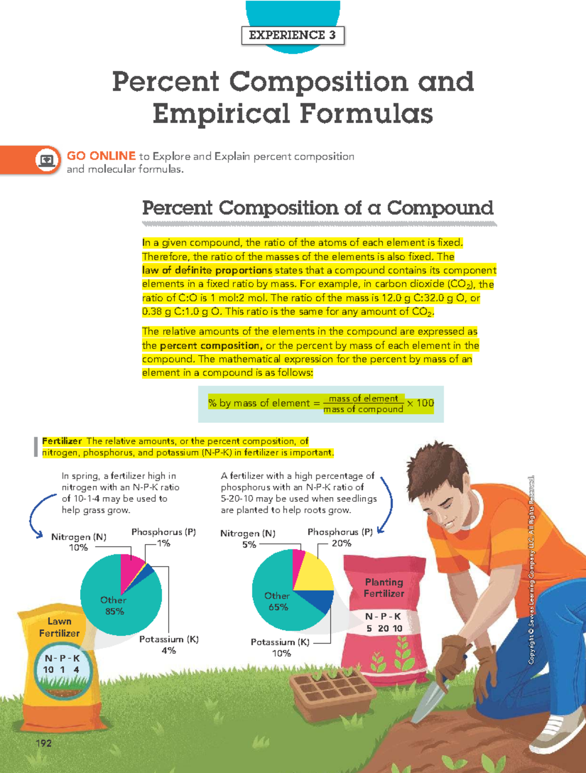 Final Exam: 3 Percent Composition & Empirical Formulas (Chemistry G10 ...