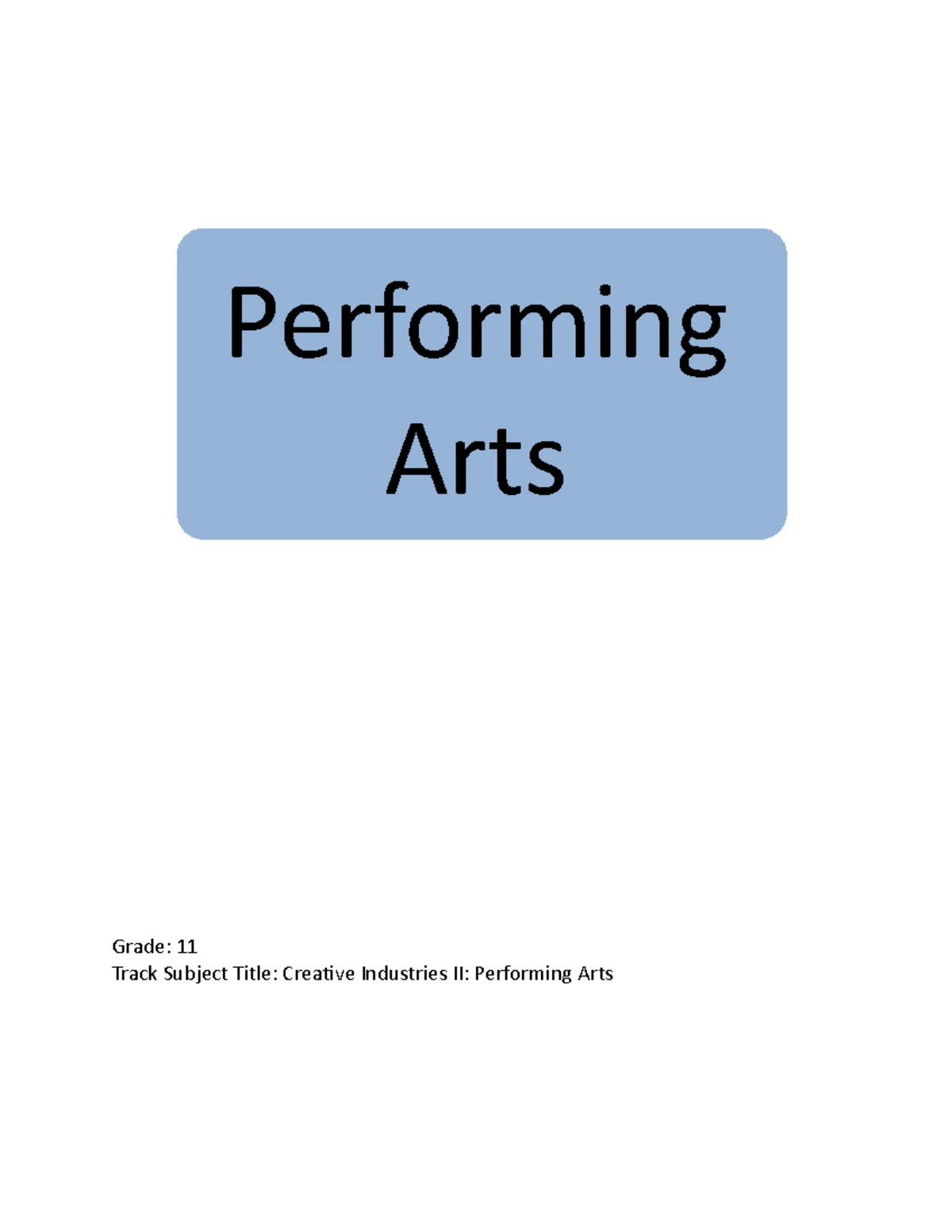 EC115 Arts - Module - Teaching Arts in Elementary Grades Mark Stephen A ...