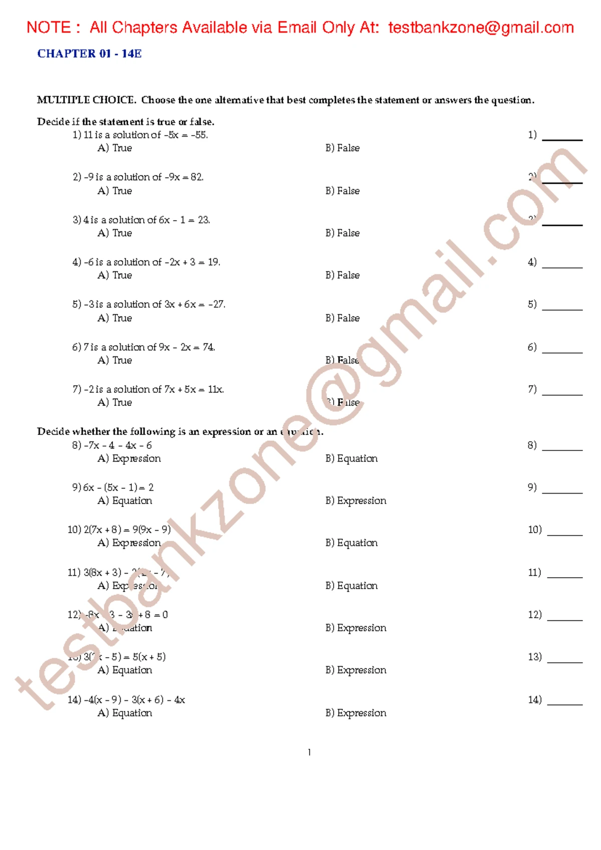 Test Bank Solutions for Automotive Technology 7E: Chapter 1 Overview ...