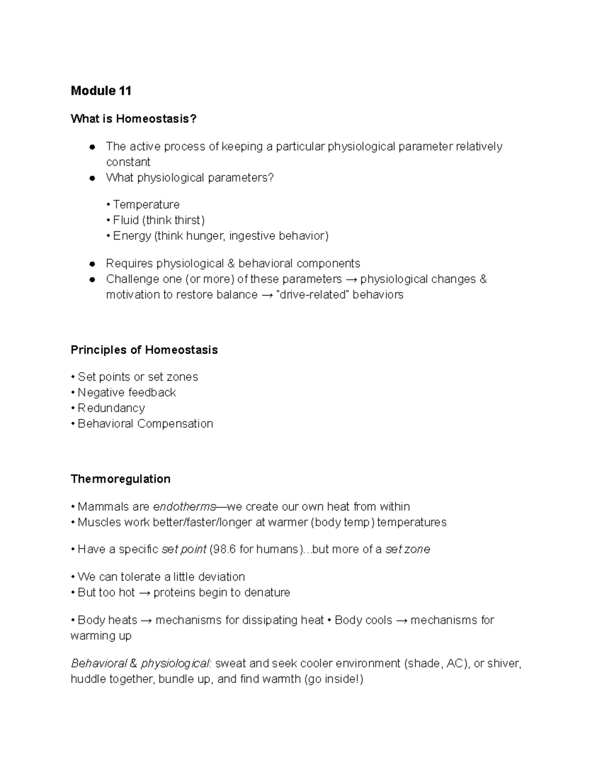 Brain and behavior module 11-14 notes JP - Module 11 What is ...