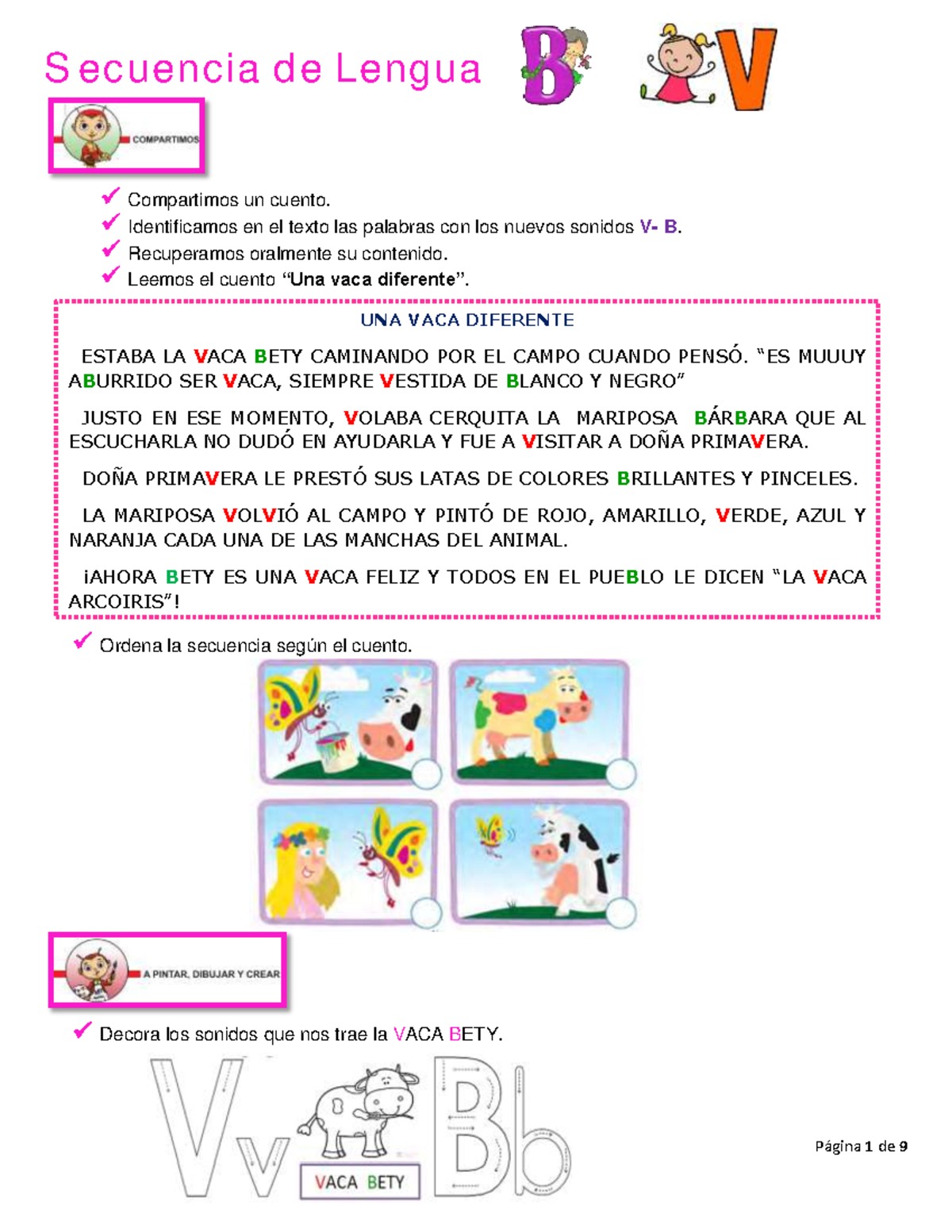 Recursos Didácticos para Trabajar las Letras B y V - 1er Grado - Studocu