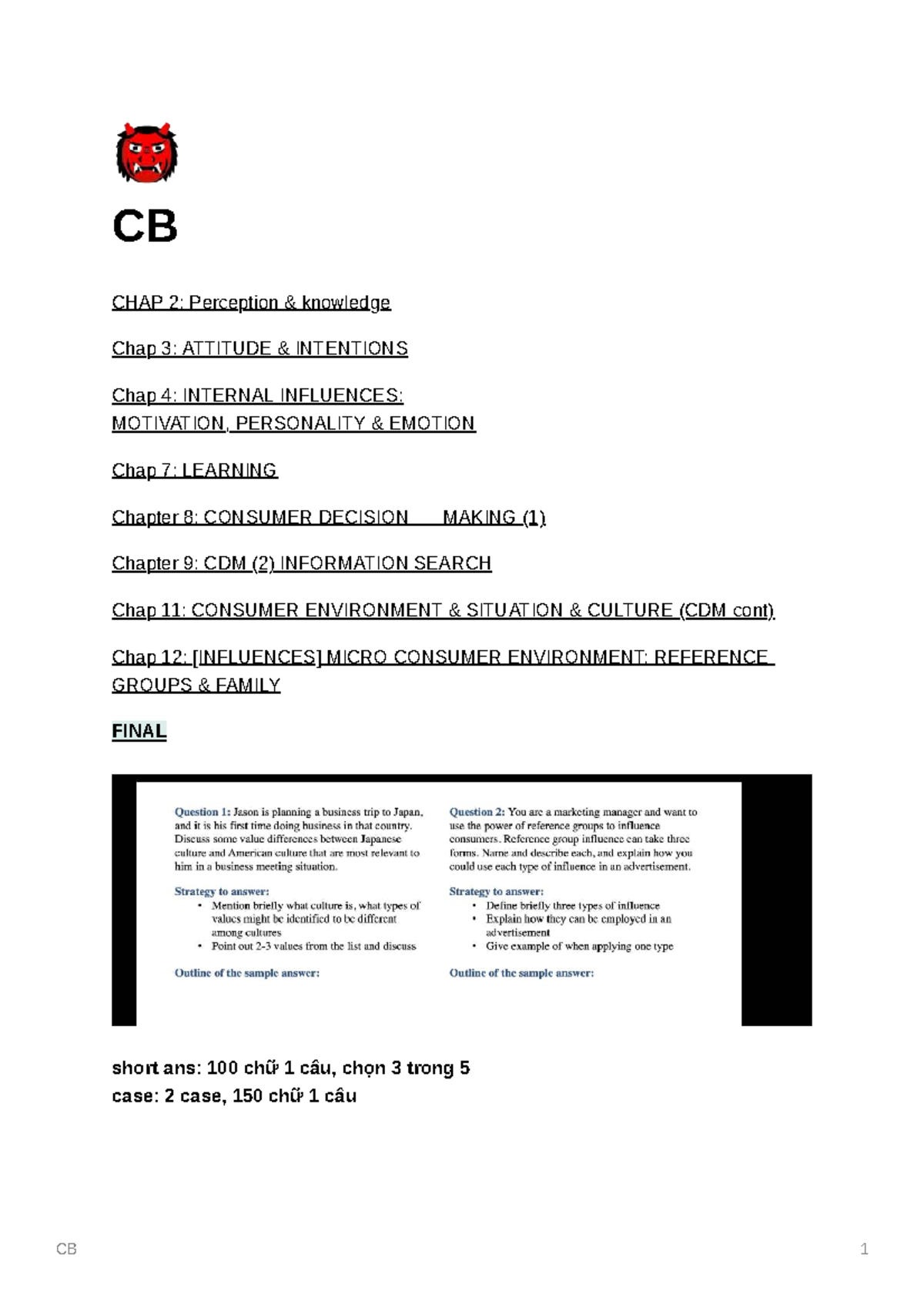 CB - link notion - Consumer Behavior - CB 1 👹 CB CHAP 2: Perception ...