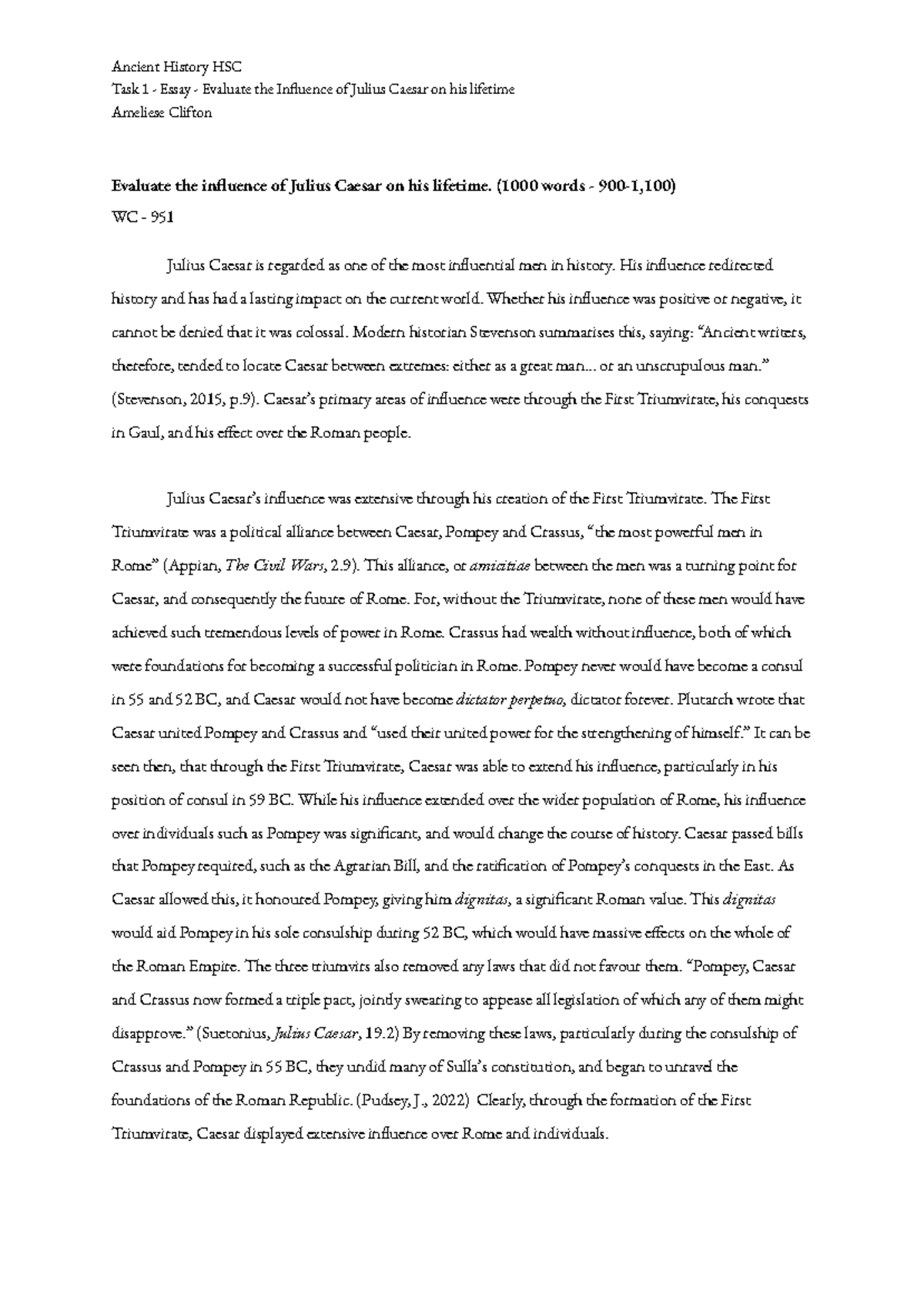Ancient history julius caesar essay - the influence of julius caesar ...