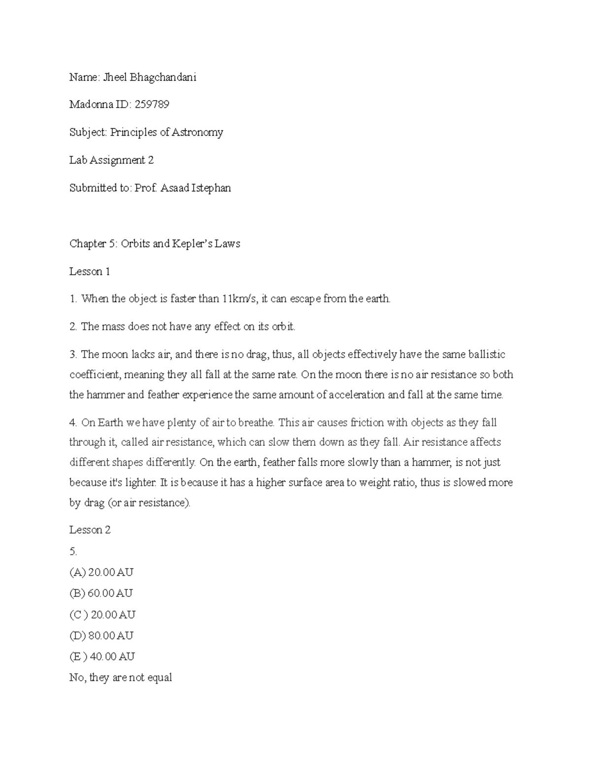 Lab 5,6,8 - lab activity - Name: Jheel Bhagchandani Madonna ID: 259789 ...