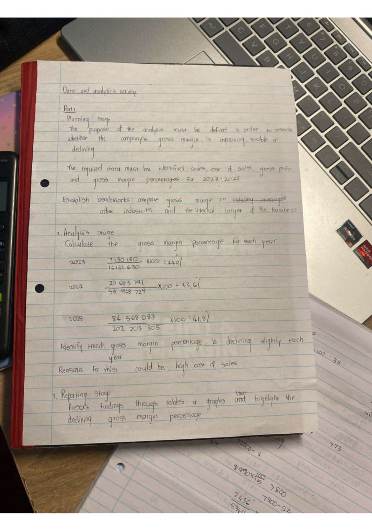 Acc Studies - Tutorial Homework: Data & Analytics Activity Part 1 - Studocu