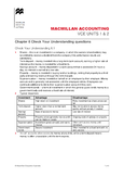 Accounting- Unit 1 - Grade: 11 - Victorian Certificate of Education ...