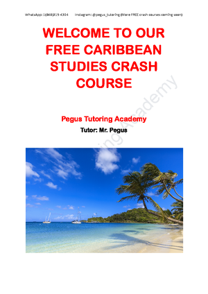 CSEC Social Studies June 2019 Paper 1-1 - CAPE Caribbean Studies - Studocu