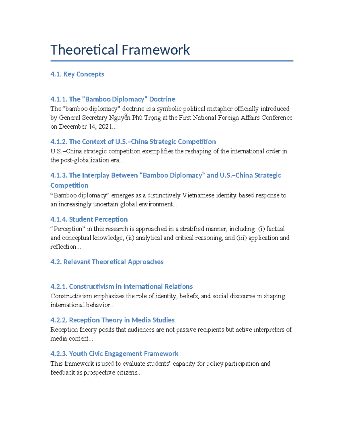 Theoretical Framework for Strategic Competition: Key Concepts APA - Studocu
