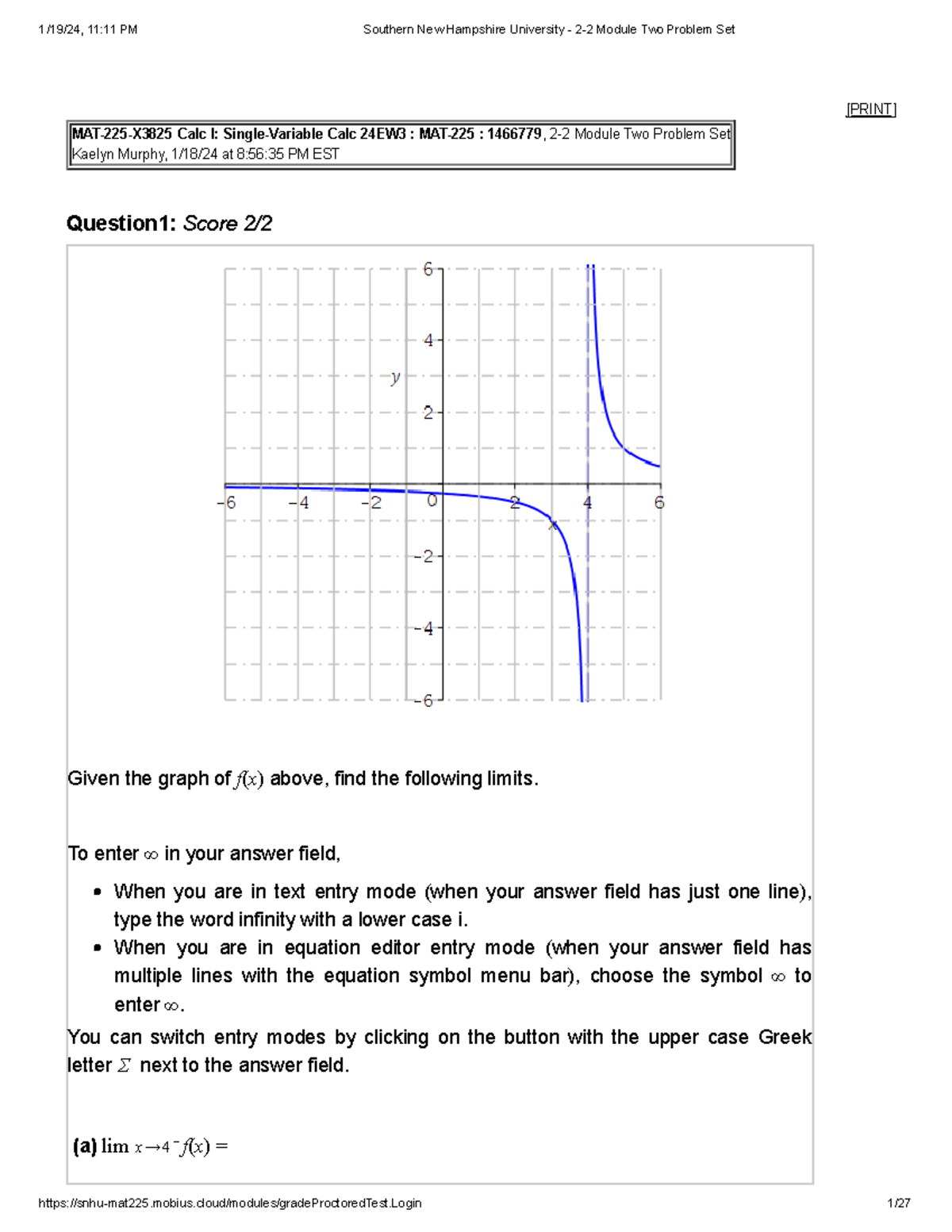 Southern New Hampshire University - 2-2 Module Two Problem Set - [PRINT ...