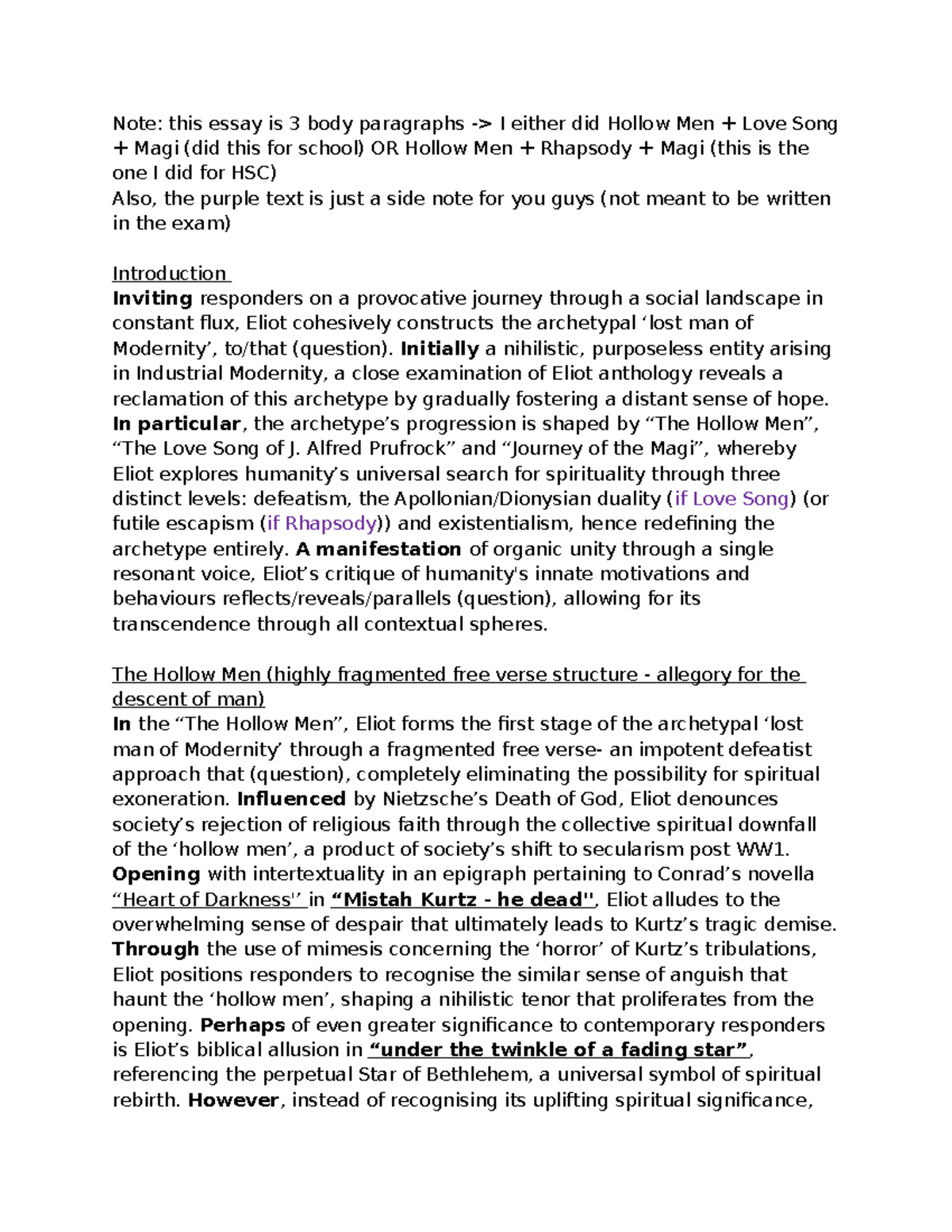 Mod B Tempest Hagseed Essay Exploring Spirituality In Eliot S Works