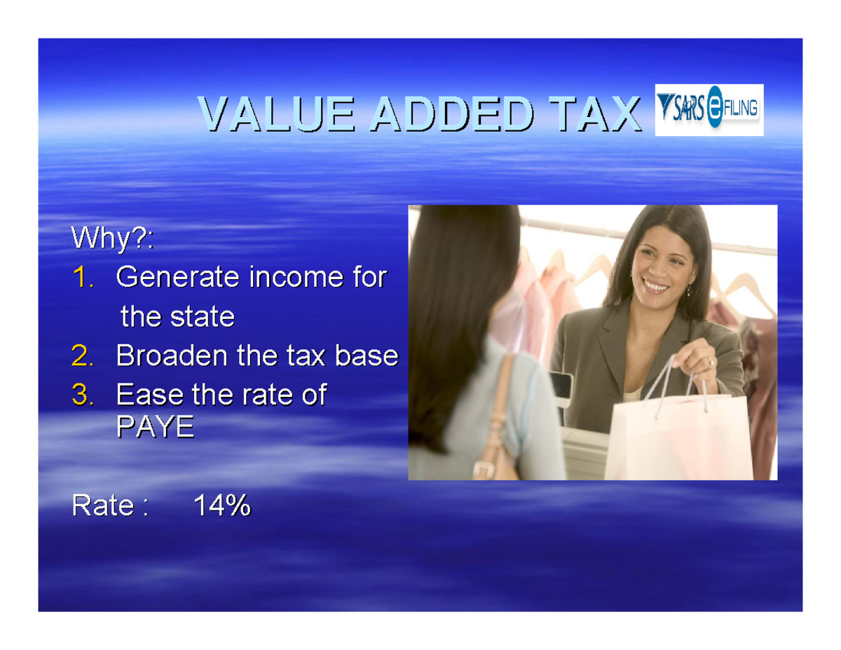 FAC1503 Value Added Tax Overview and Key Concepts - Studocu