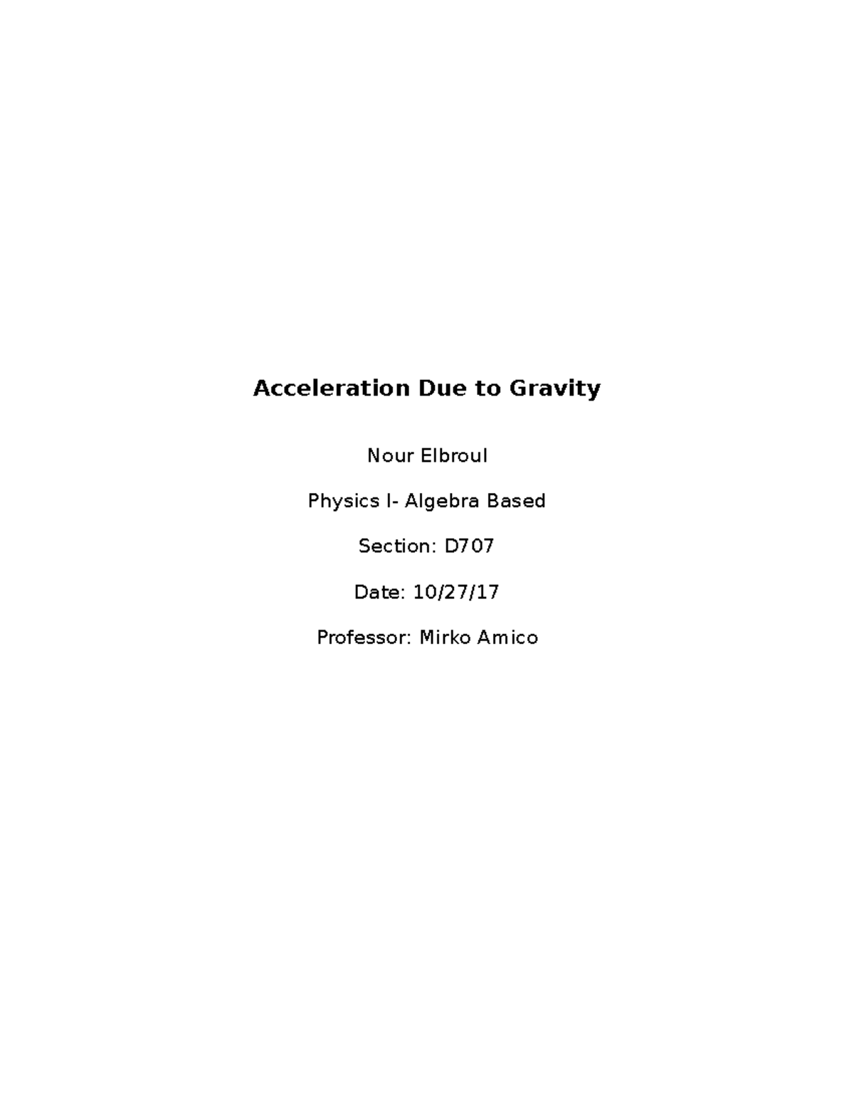 7 Hooke's law and spring constant - Acceleration Due to Gravity Nour ...