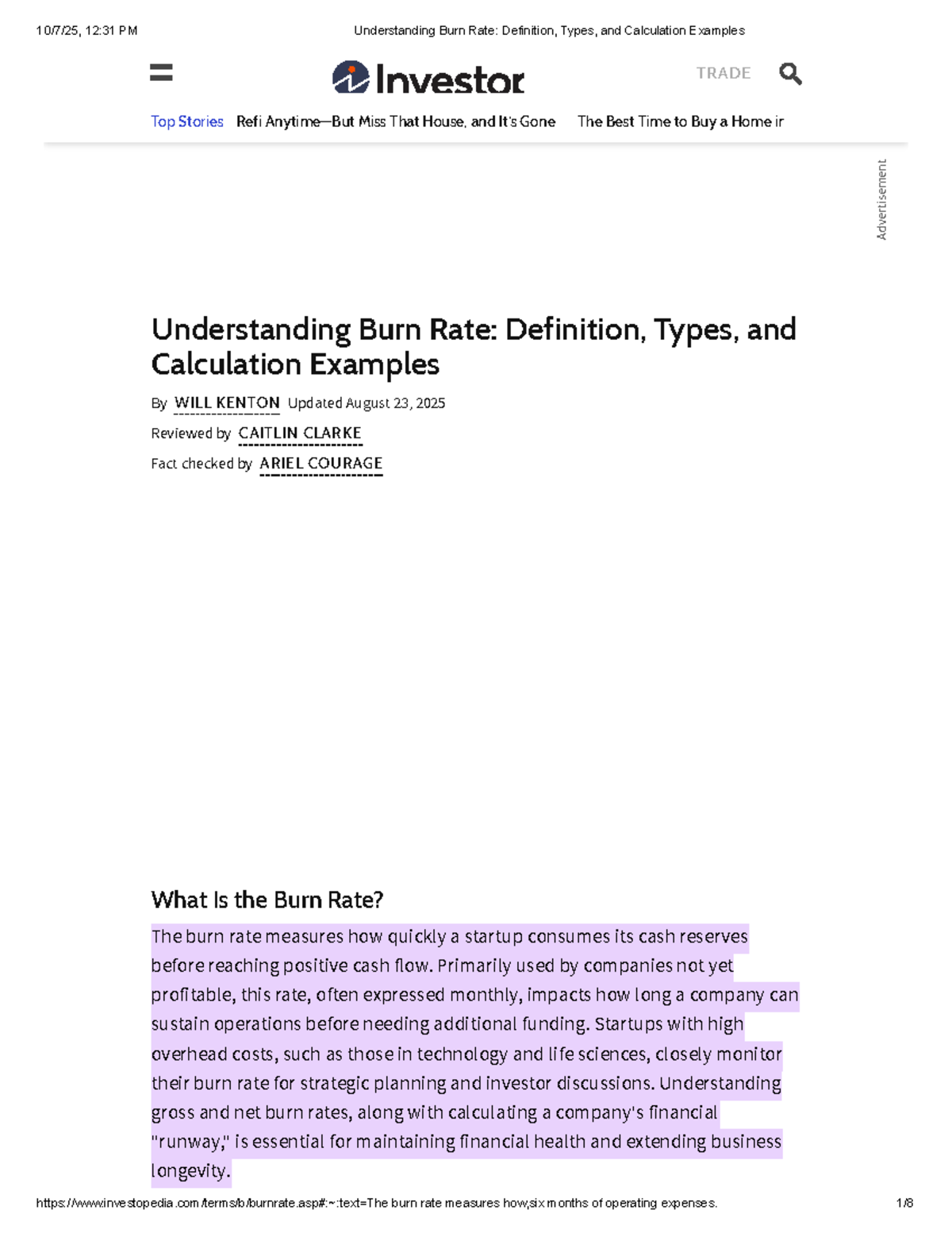 TRADE Understanding Burn Rate: Definition, Types, and Calculation Guide ...