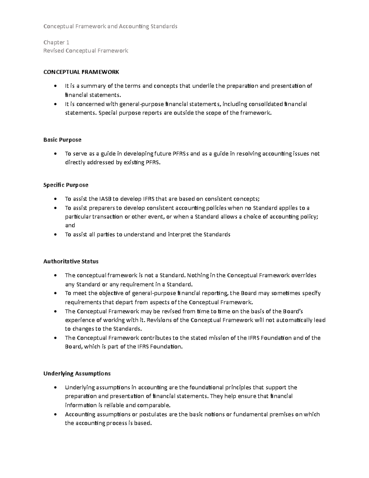 1 Revised Conceptual Framework - Chapter 1 Revised Conceptual Framework ...