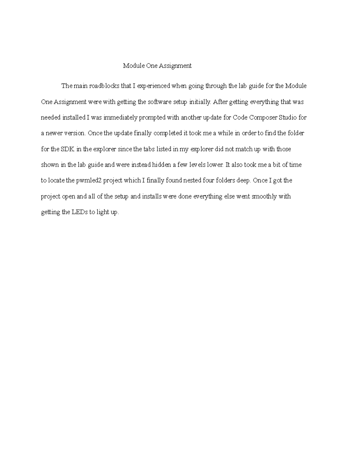 CS350-Module One Assignment: Roadblocks & Solutions Overview - Studocu