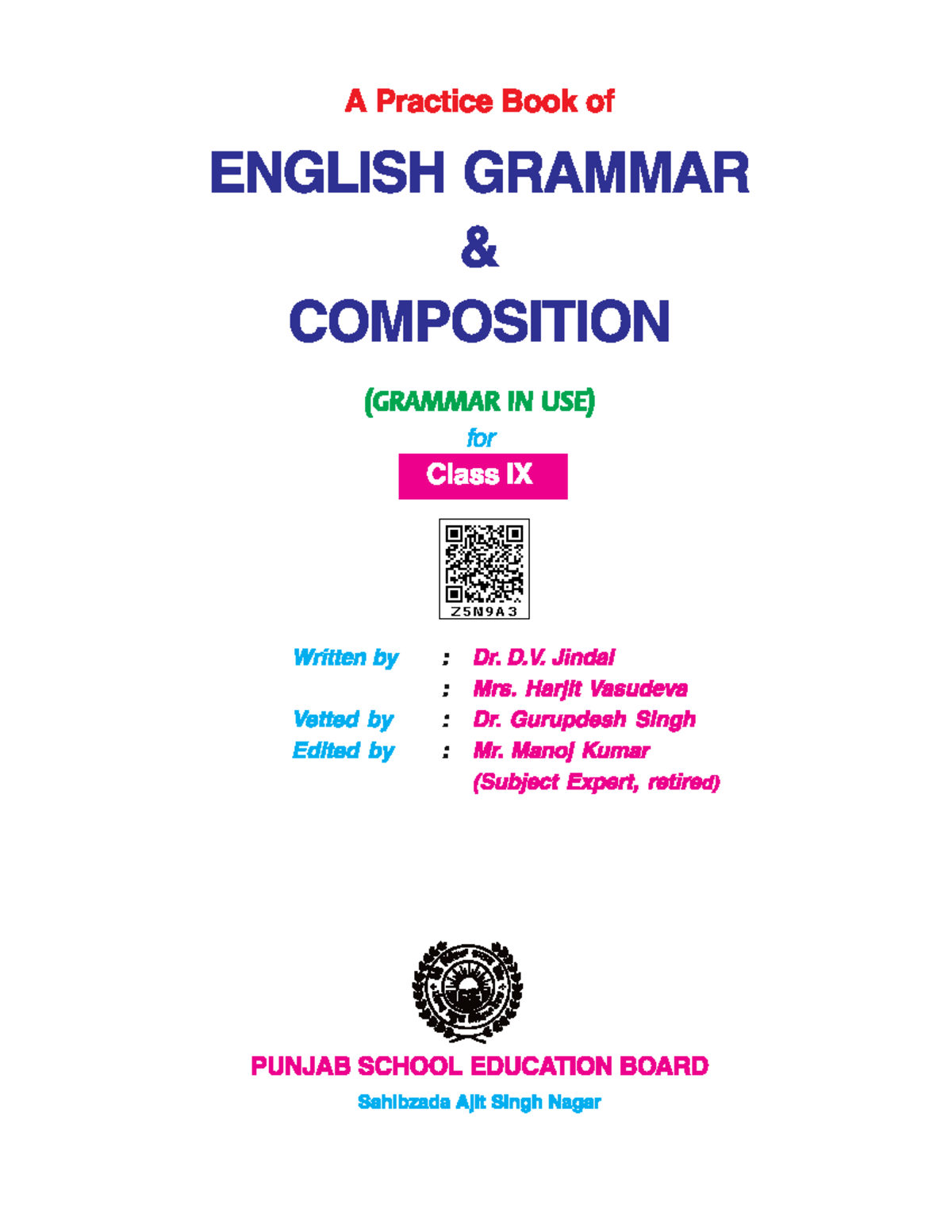 PSEB Class IX English Grammar & Composition Textbook (2021-22) - Studocu