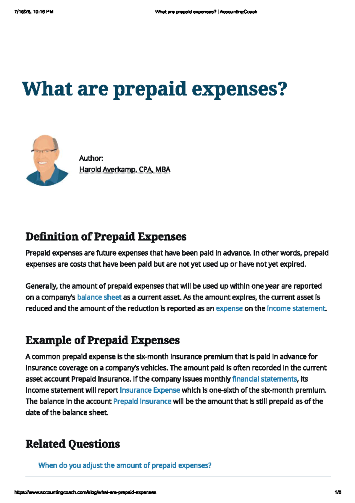 Prepaid Expenses Explained: A Guide for Accounting 101 - Studocu