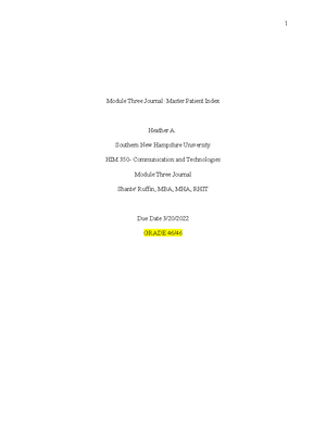 HIM350 Wkst5 - Worksheet - HIM 350 Module Five Worksheet Alyssa Morse ...
