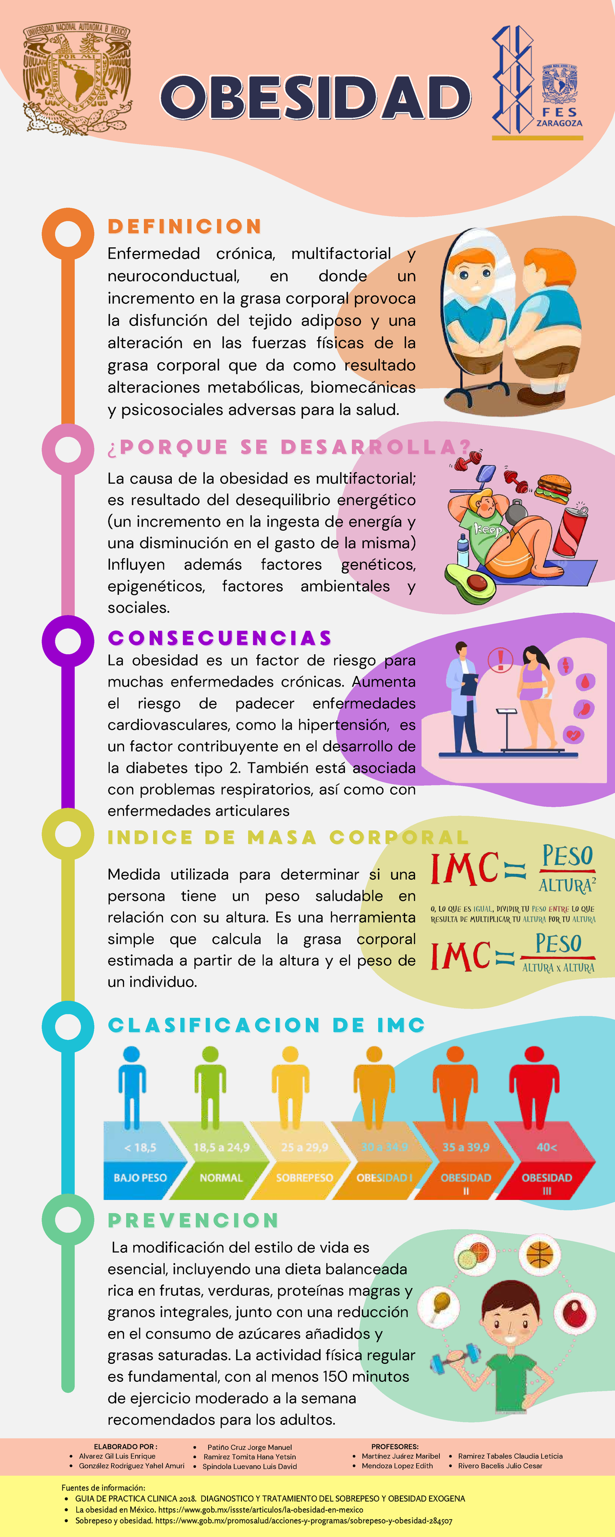 Infografía sobre la Obesidad: Definición, Causas y Prevención - Studocu