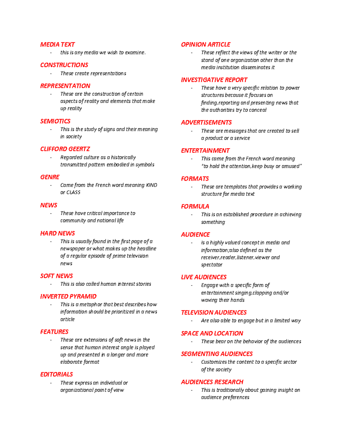 MIL - Reviewer and Notes for Media and Information Literacy (STEM ...
