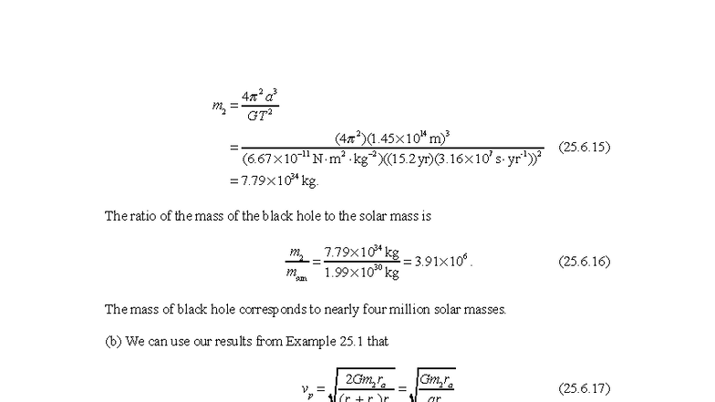 Calculus Notes Summary - Part 14: Black Hole Mass & Motion Analysis ...