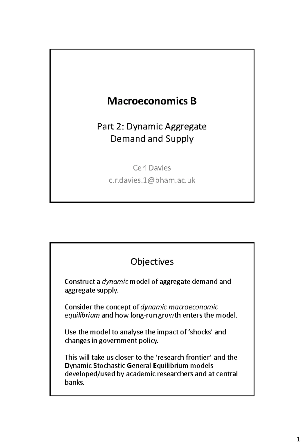 Intermediate Aggregate Supply: Short-Run Tradeoff of Inflation ...