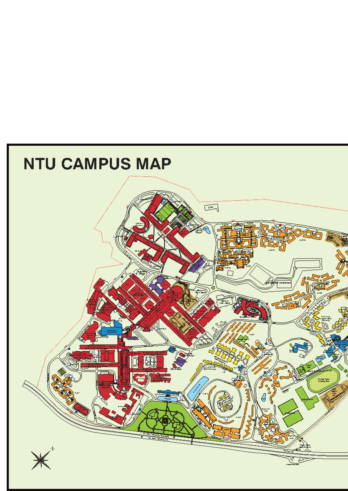 NTU Comprehensive Campus Map: Facilities and Structures Overview - Studocu