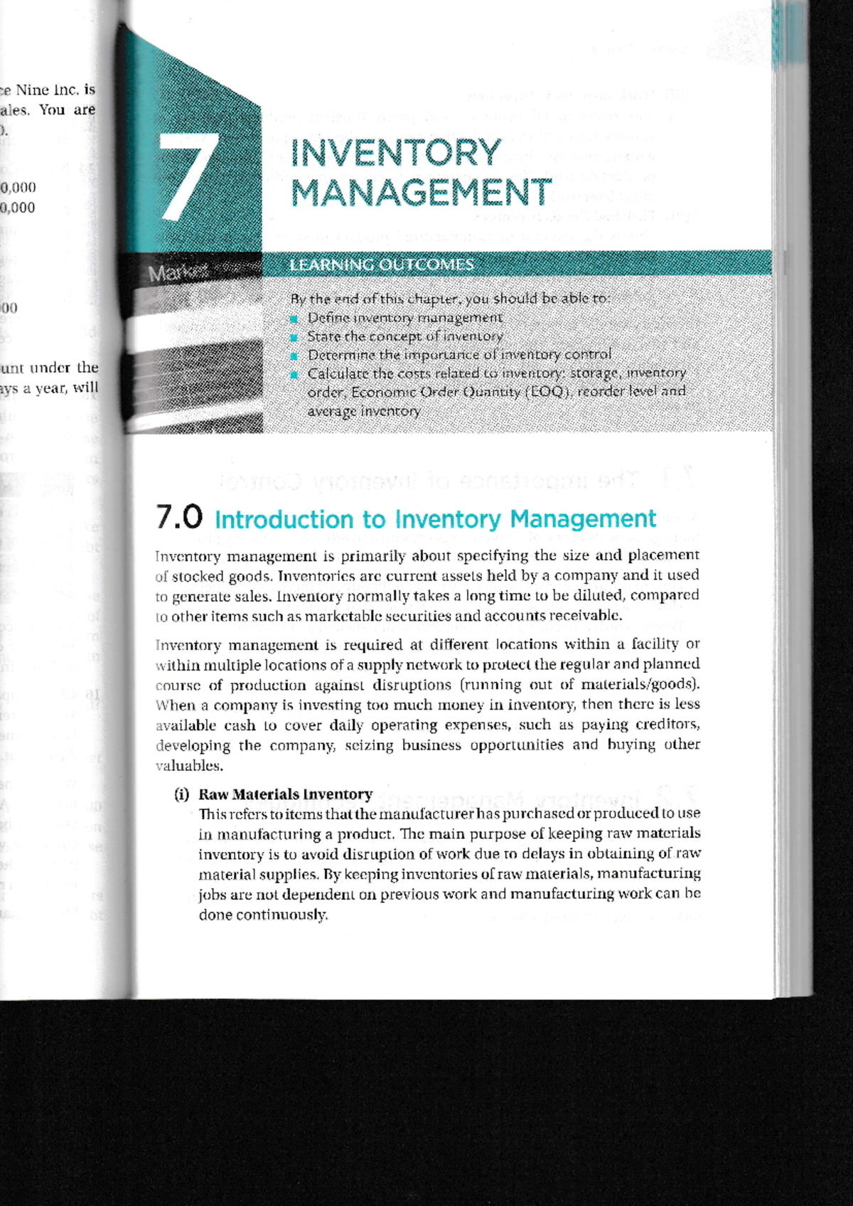 Inventory Control Strategies in Business Finance T1 (2) - Studocu