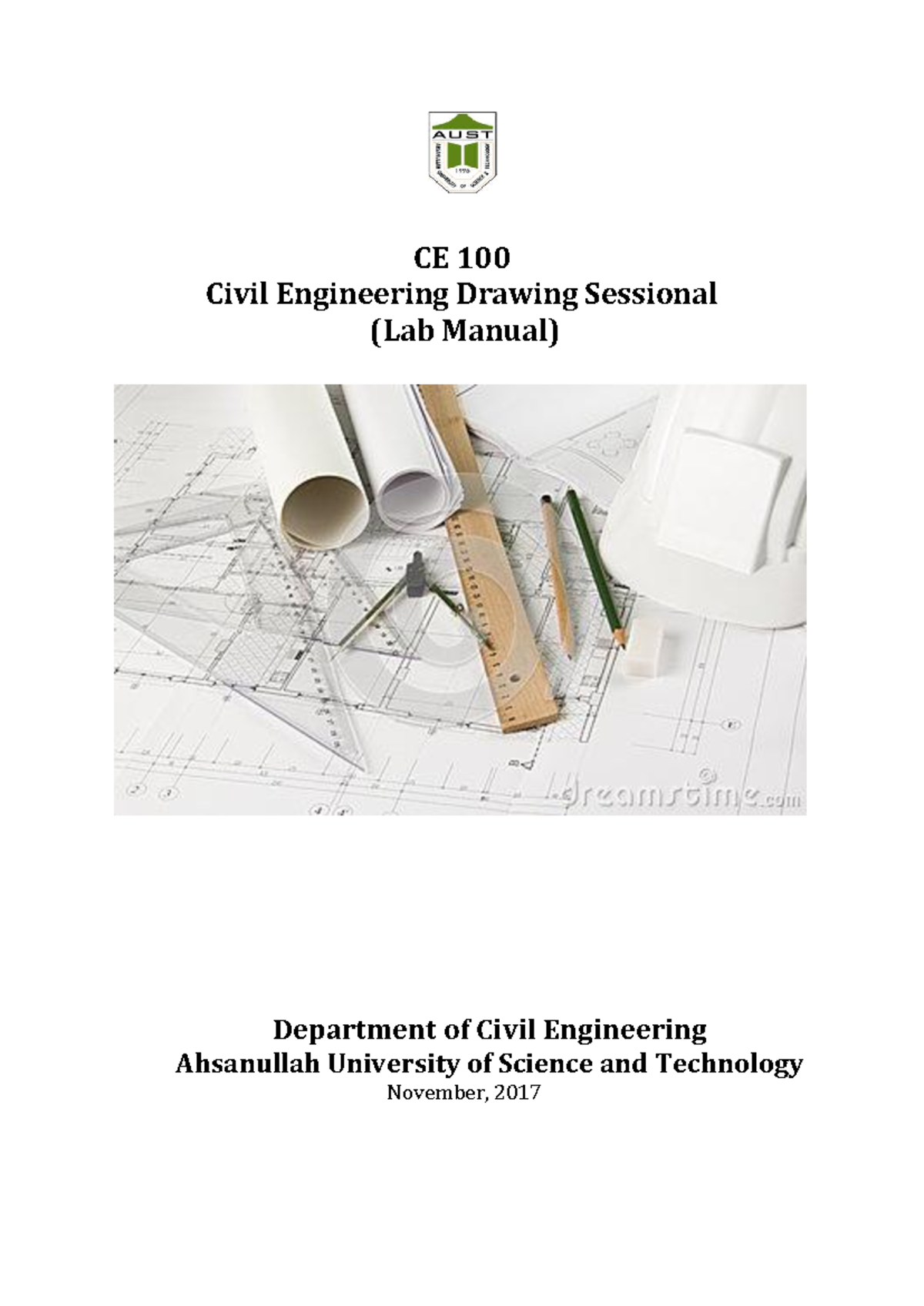 CE 100 - Civil Engineering Drawing Lab Manual Overview - Studocu