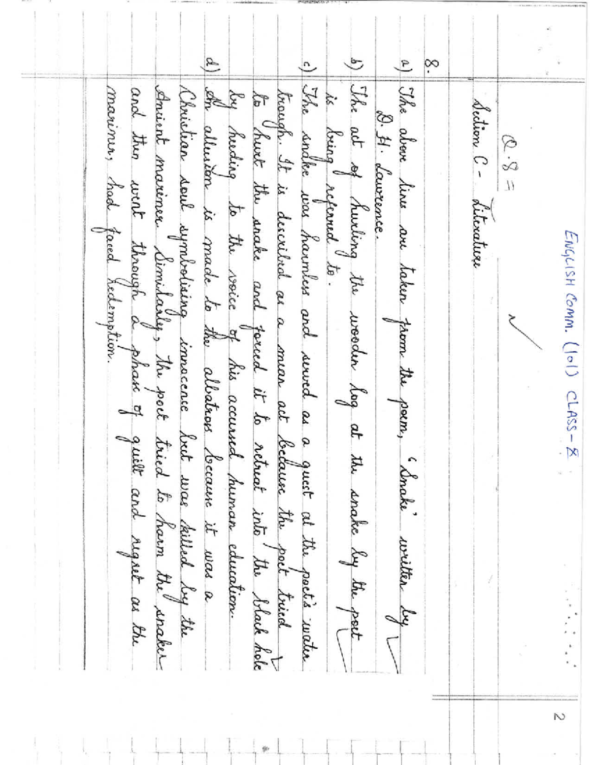 Board Topper's Answer Sheet: English Composition (ENG-COM) - Studocu