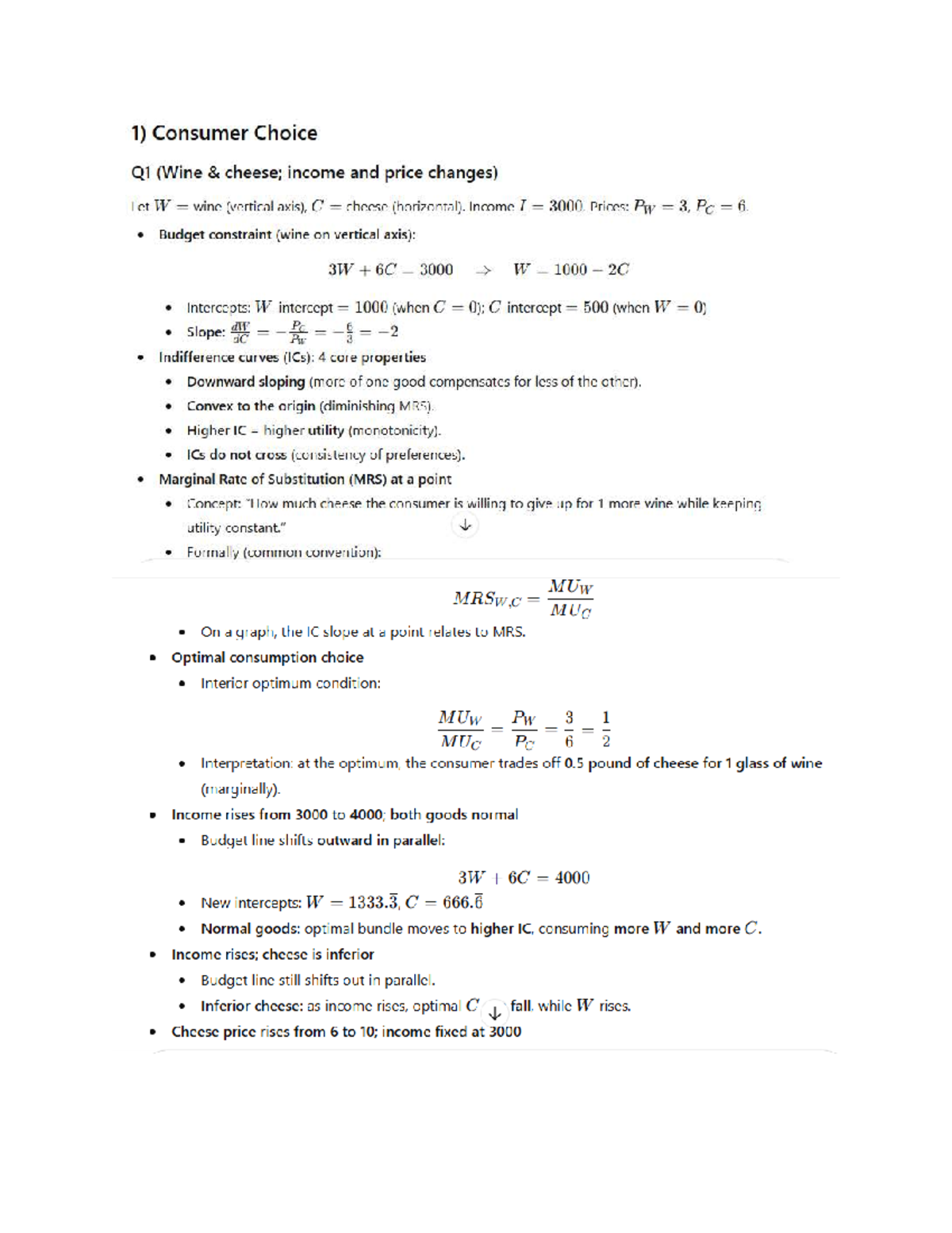 Consumer Choice and Market Structures: Q1-Q28 Analysis (Econ 101) - Studocu