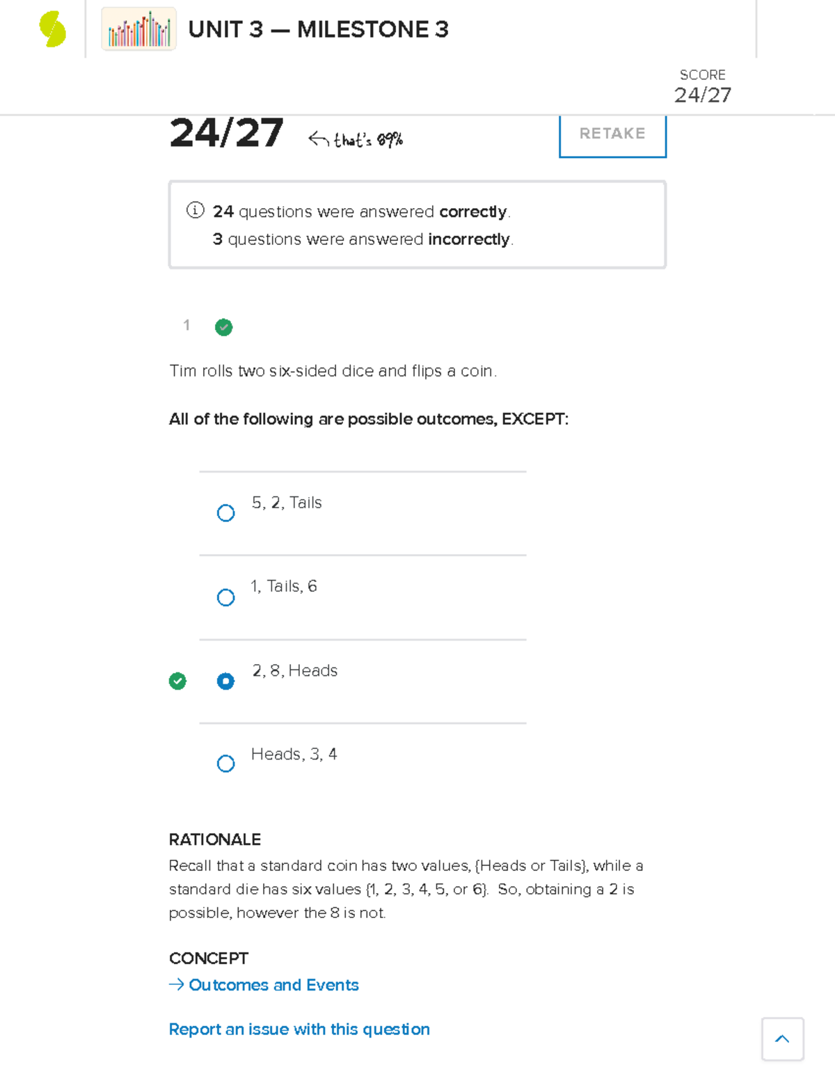 Unit 3 Stats Milestone 3 Review and Outcomes Analysis - Studocu