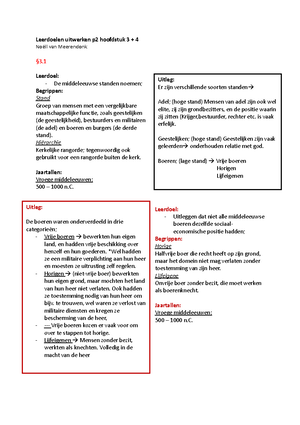 Middeleeuwen - De kern van een hof/domein werd gevormd door de ...