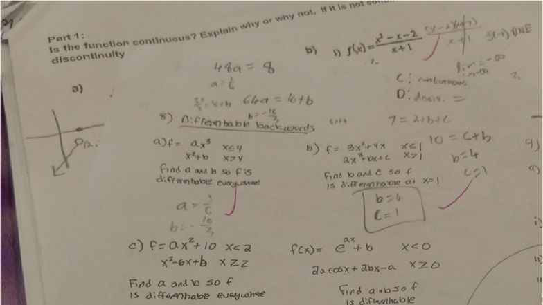 Calculus Assignment 83: Analyzing Discontinuities and Continuity - Studocu