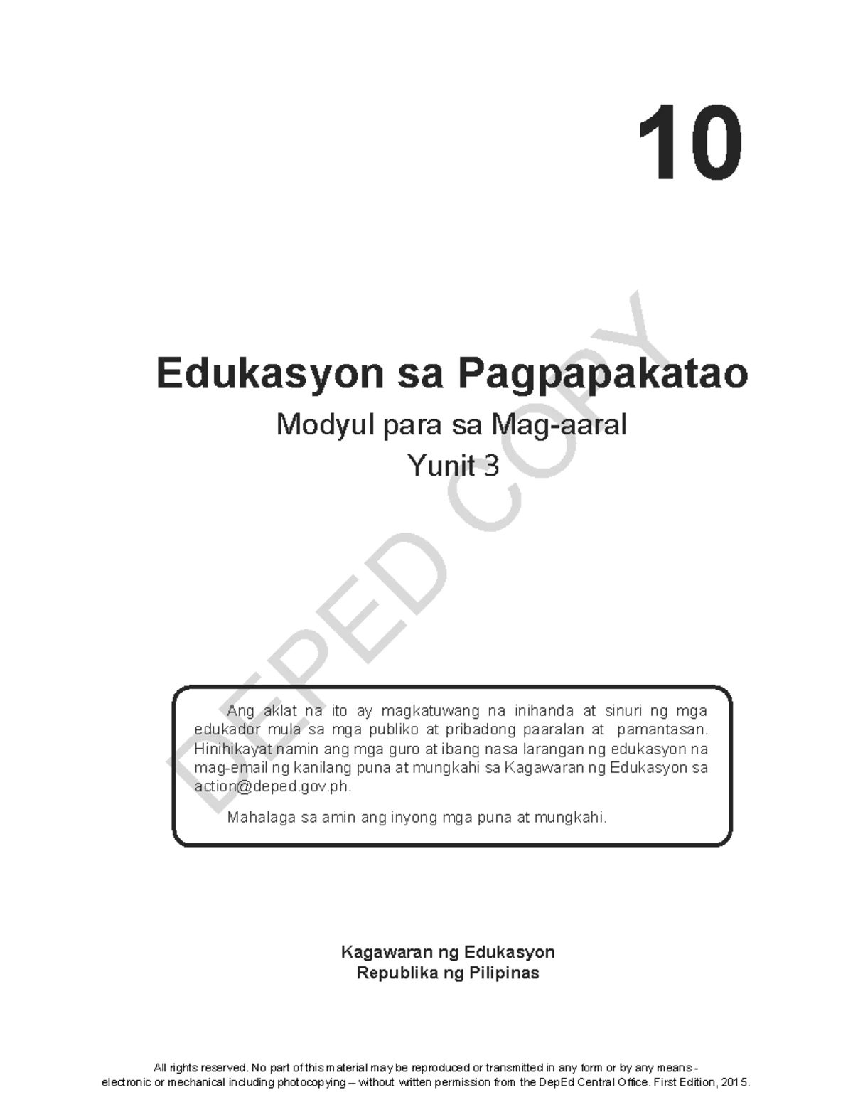 Math Quarter 3 Grade 10 - Mathematics Quarter 3 10 Development Team of ...