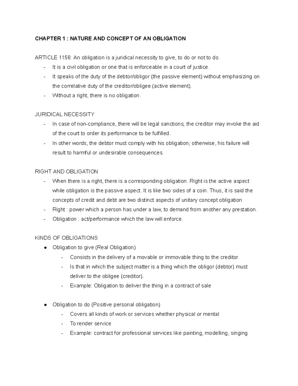 Oblicon- Prelim - PRELIM EXAMS IN OBLIGATION AND CONTRACTS Test I ...