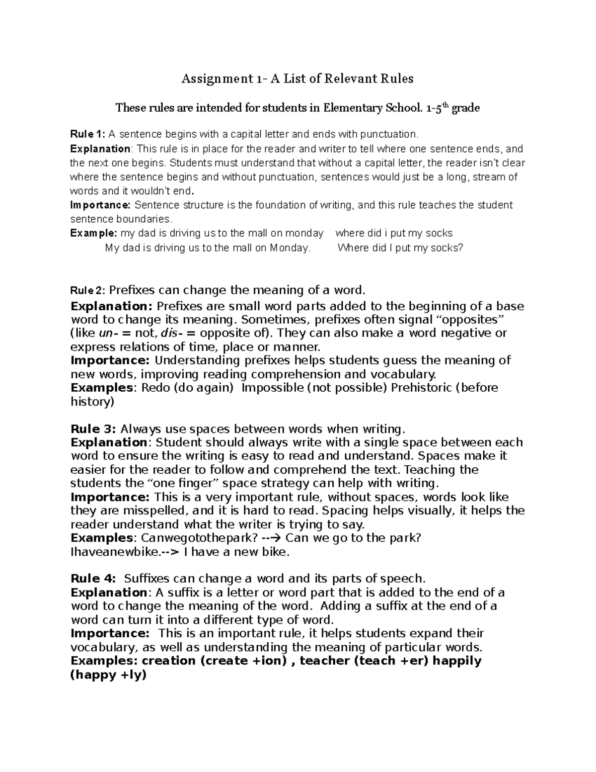 Butler Module 5 Assignment 1: Essential Writing Rules for Students ...