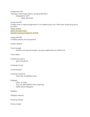 Age-related hesi - Hesi Remediation Case Study - With the understanding ...