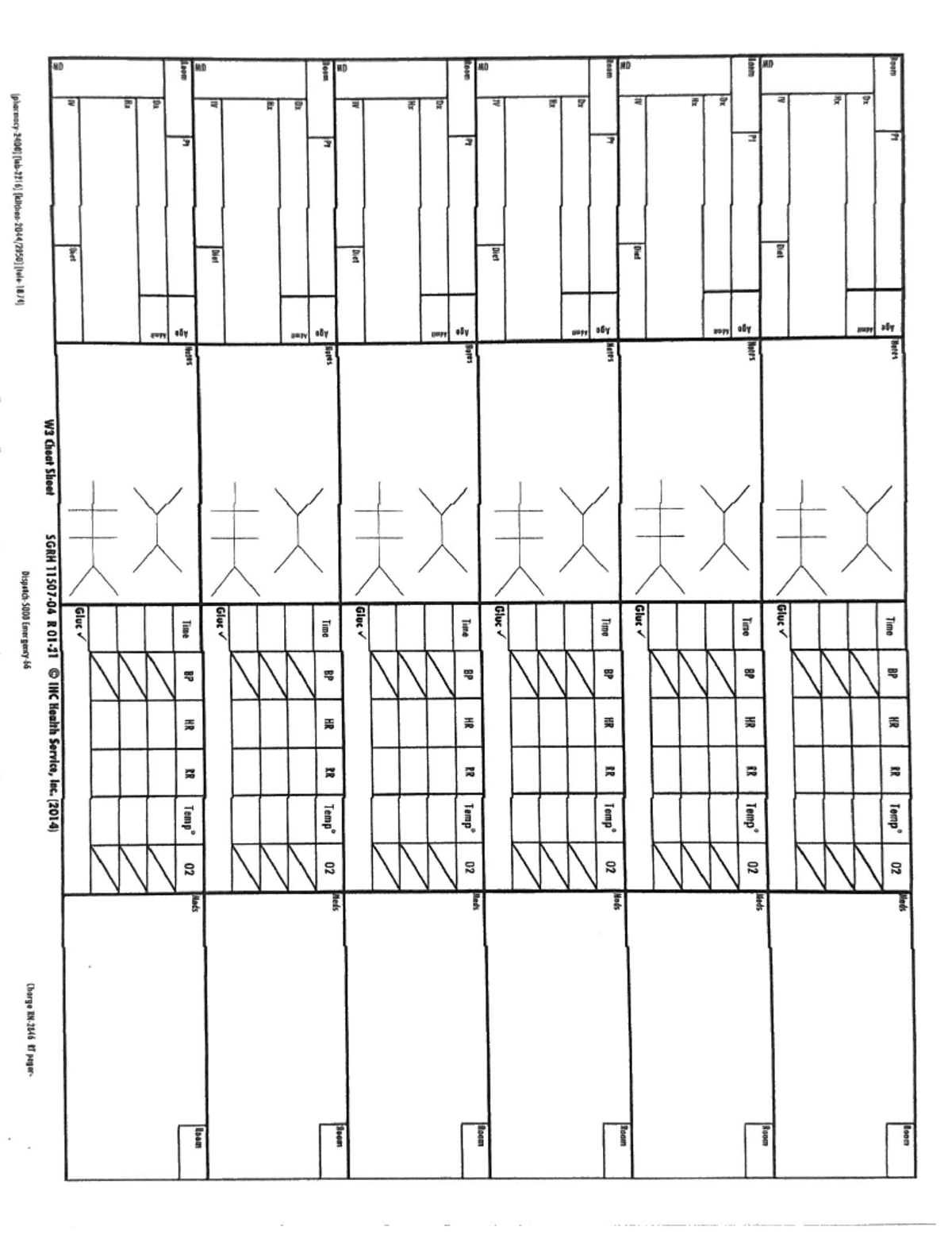General Report Sheet - NURS 3130 - Room Pt Notes Meds Room Time BP HR ...