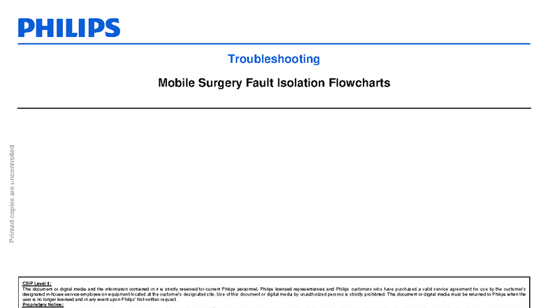 Troubleshooting Flowcharts for Mobile Surgery - CSIP Level 1 - Studocu