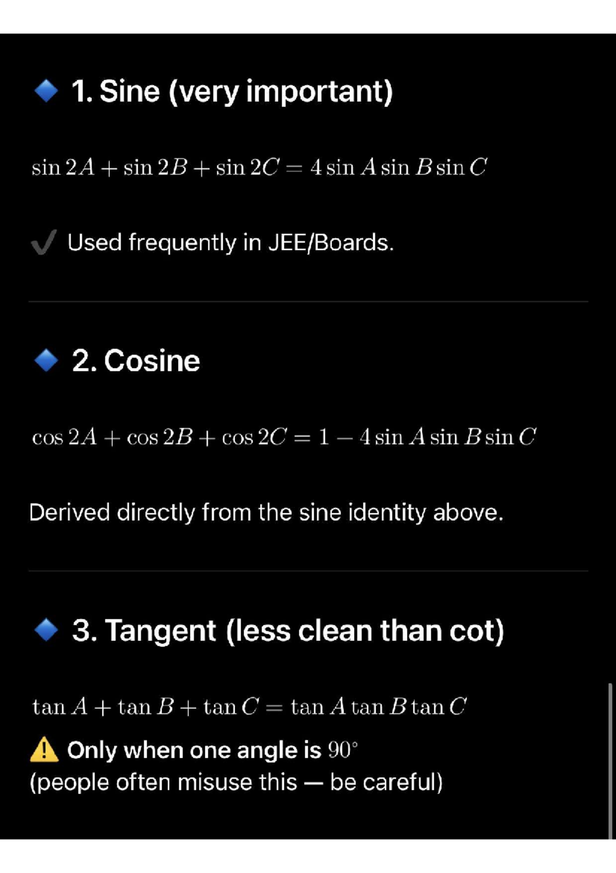 Trigonometric Identities: Sine, Cosine, and Tangent Insights - Studocu