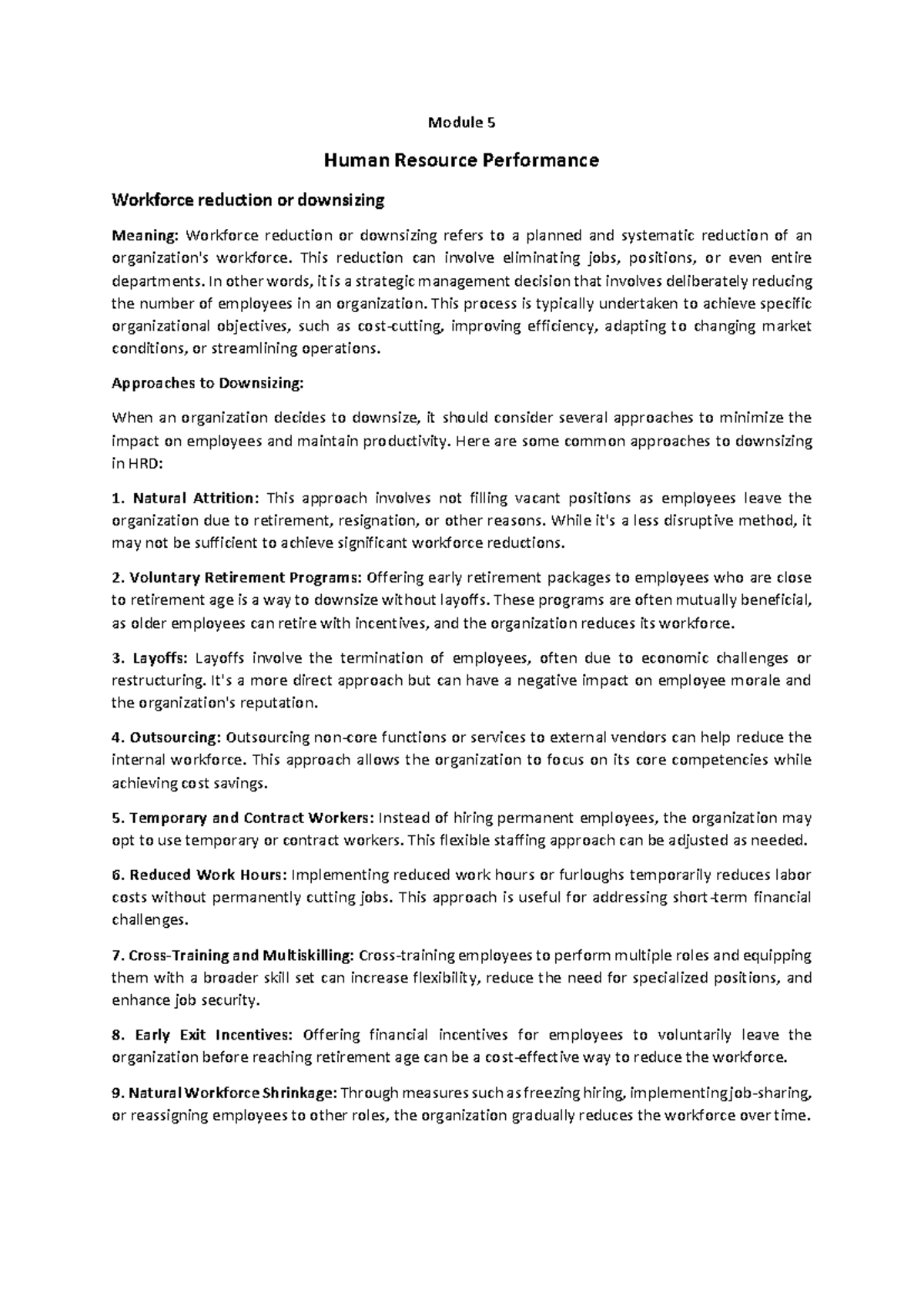 HRD Chapter 5: Human Resource Performance & Workforce Management - V ...