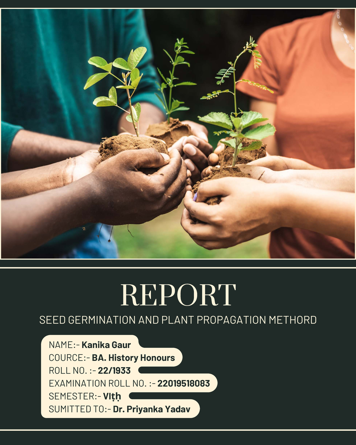 Sec nursery and gardening SEED Sowing Report - ####### SEED GERMINATION ...