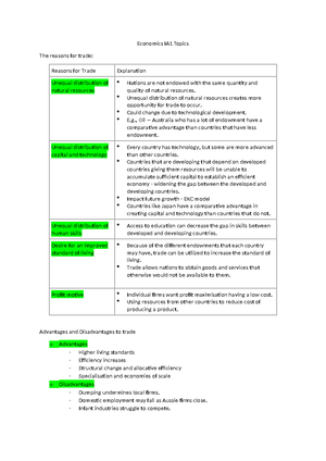 Economics 2019 v1.1 IA2 annotated sample response on trade agreements ...