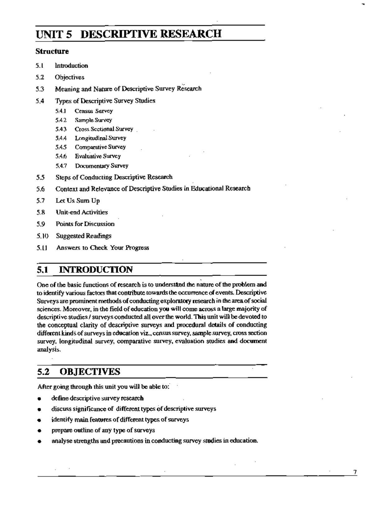 Unit 5: Descriptive Research in Educational Studies - Studocu