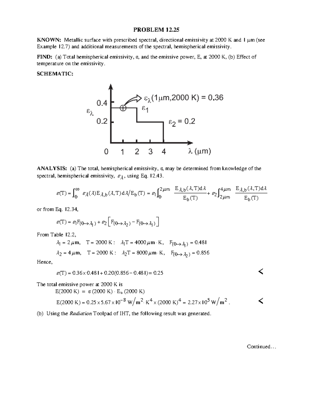Solution to Additional Radiation Problems Part 1 (ENGR 202) - Studocu
