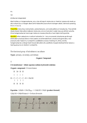 Unit 14 Assignment A - Unit 14: Applications of Organic Chemistry ...