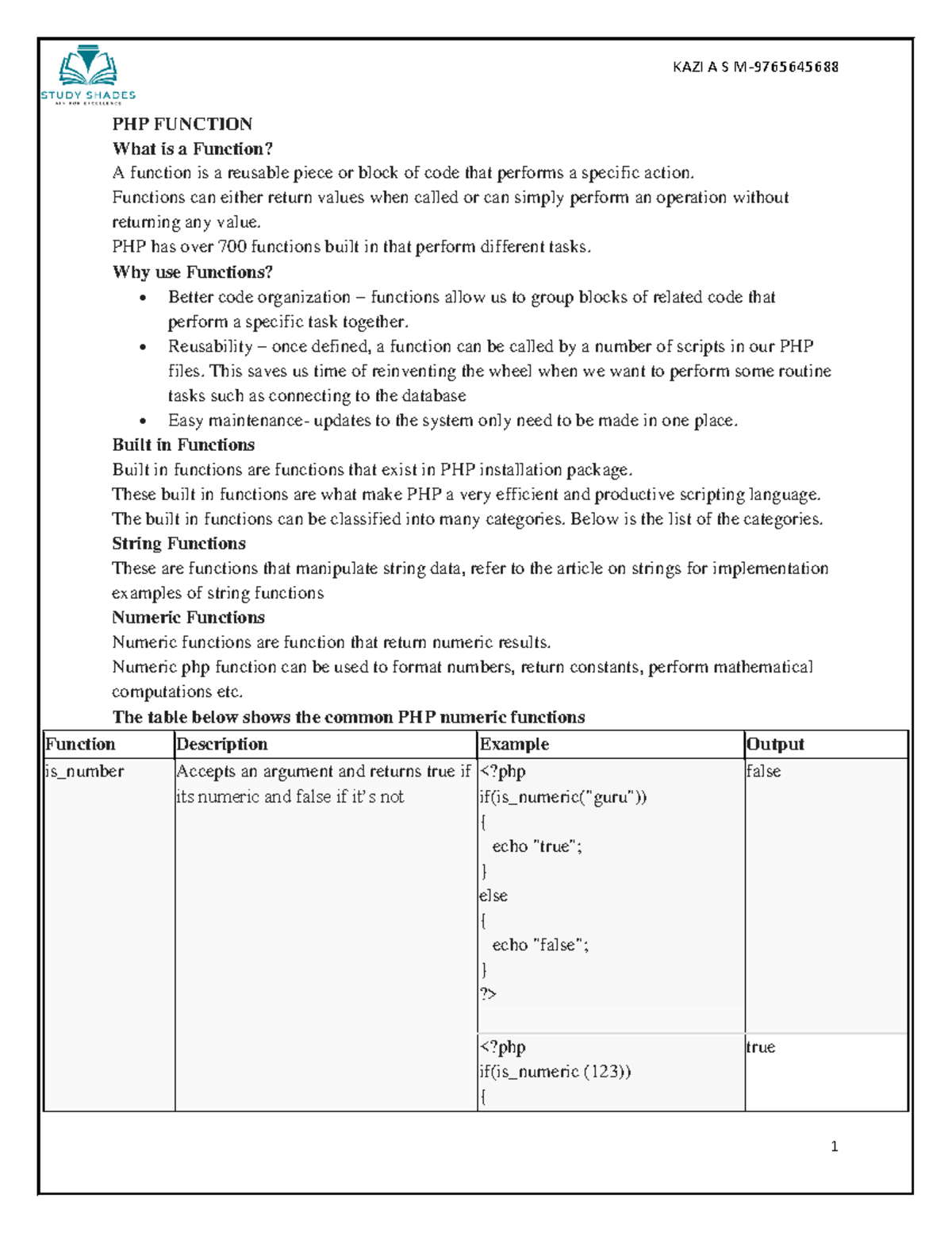 PHP function notes: Understanding built-in and user-defined functions ...