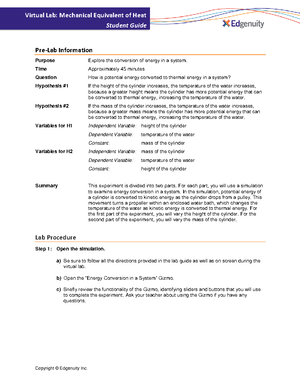 Descriptive Lab Report Guide - Directions Now that the lab is complete ...